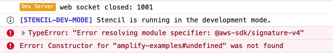 Runtime Error From Aws Sdksignature V4 · Issue 611 · Awsaws Sdk Js V3 · Github
