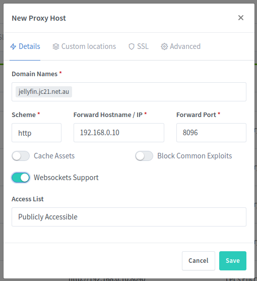 help with Jellyfin Config · Issue #305 · NginxProxyManager/nginx-proxy-manager · GitHub
