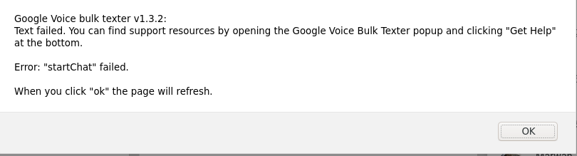 unknown error : startChat failed · Issue #149 · Brismuth-Apps-LLC/bulk-texter-lite · GitHub