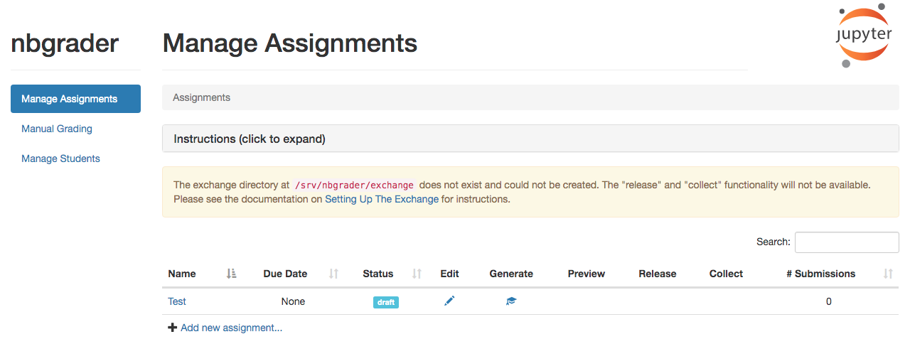 Change the default location of the exchange directory · Issue #841 · jupyter/nbgrader · GitHub