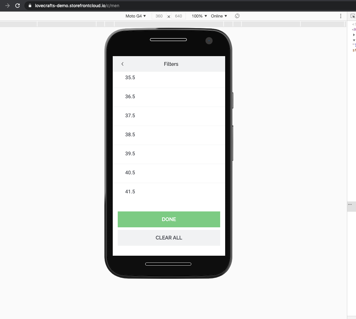 Checkboxes In Filters Sidebar Are Not Clickable On Mobile · Issue 5245 · Vuestorefront Vue