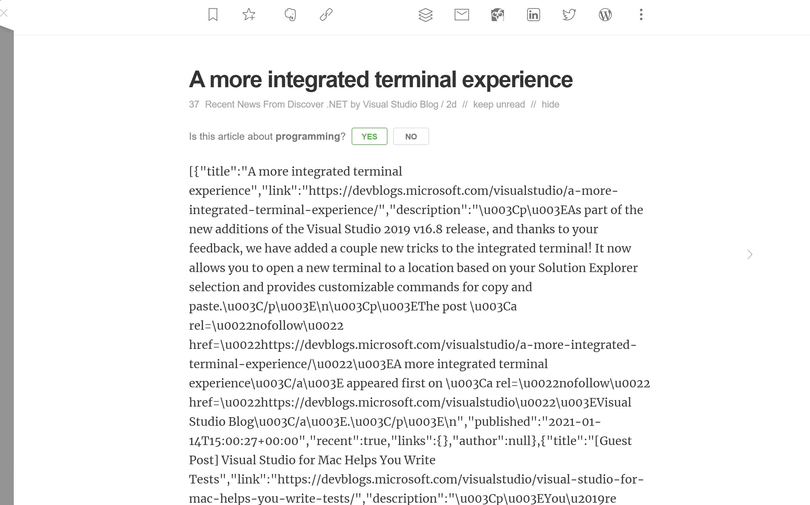 When using RSS feed in Feedly formatting of article abstract is incorrect · Issue #431 ...