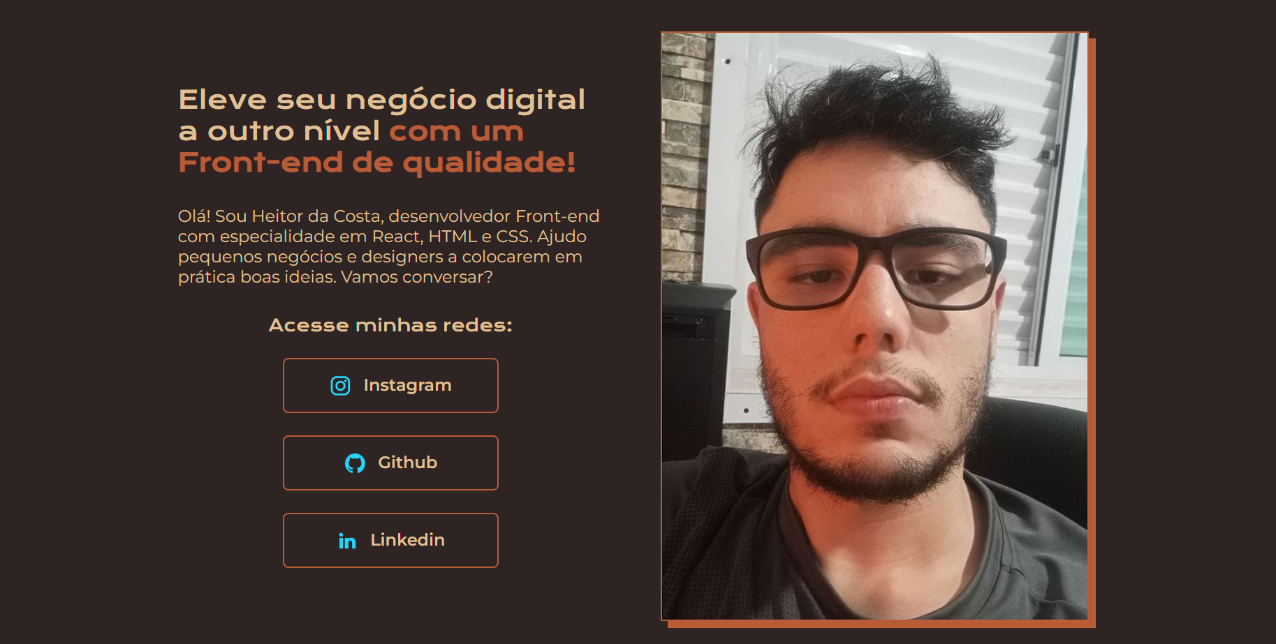 Github Hekthportfolio Portfolio Construído No Decorrer Do Curso De Html E Css Da Alura