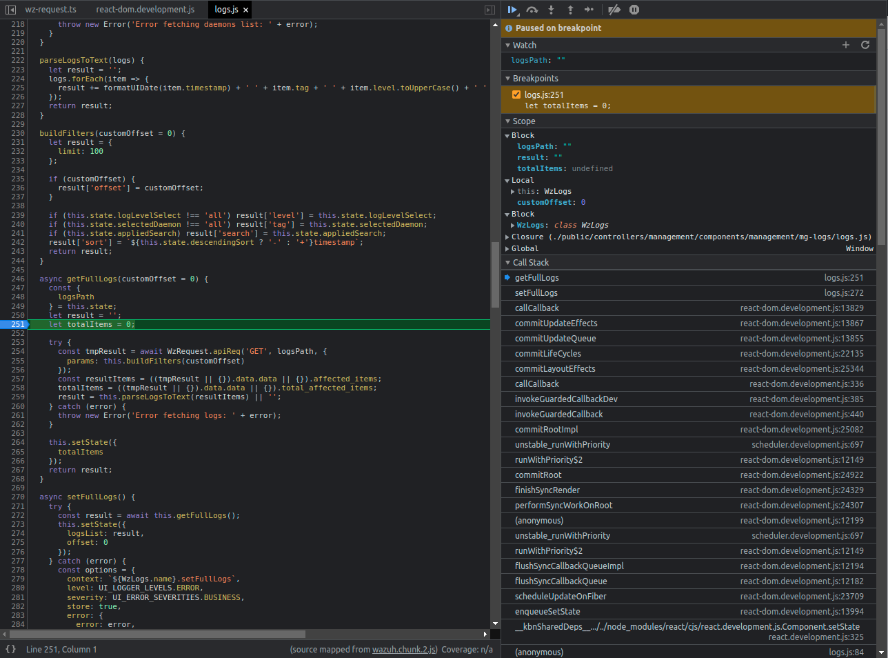 Missing Parameters Error In Logs Menu · Issue 4089 · Wazuh Wazuh Dashboard Plugins · Github