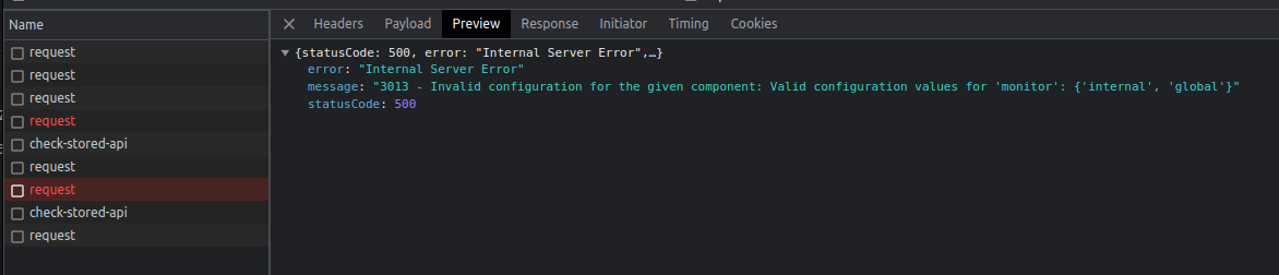 Invalid API calls and broken link in the `Management