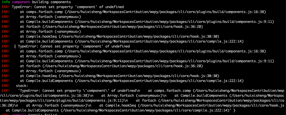 wepy-dev init standard standard-2.0 报错 · Issue #2050 · Tencent/wepy · GitHub