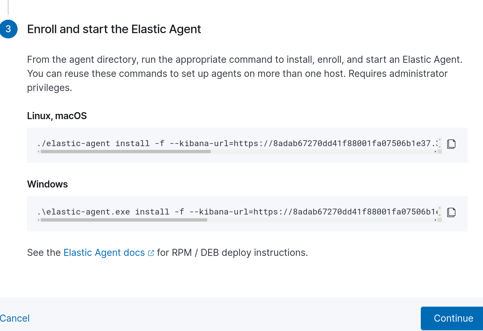 unknown flag: --kibana-url is shown on Add agent tutorial. · Issue #112500 · elastic/kibana · GitHub