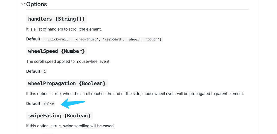 The Options Wheelpropagation Default Value Is True But Its False At 