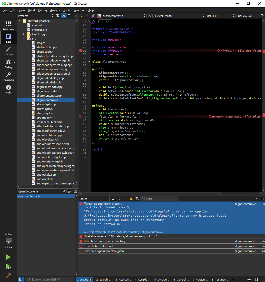Commit of Sat Apr 30 12:14:09 2022 can't be built dueto missing fftw3.h · Issue #1255 ...