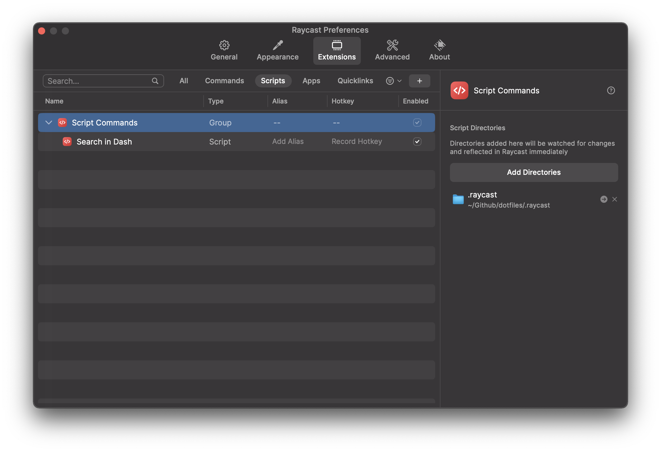Script commands disappeared after being disabled · Issue #609 · raycast/script-commands · GitHub