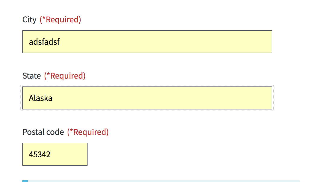 When Chrome Autofills An Address Field It Hides The Select Tag s 