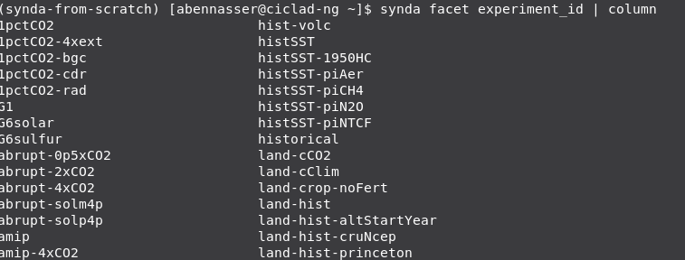 Command 'facet' does not know about CMIP6 facets · Issue #120 · ESPRI-Mod/synda · GitHub