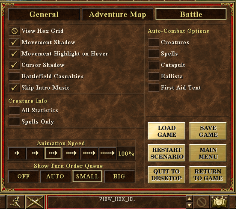 Incorrect Text In Status Window For Combat Settings · Issue 1881 · Vcmi Vcmi · Github