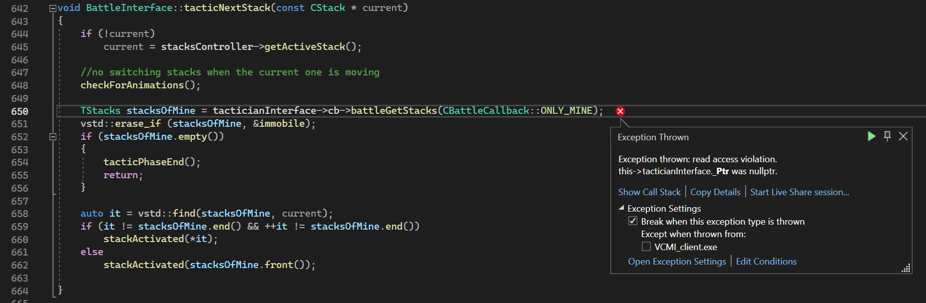 Pressing SPACE to skip music crashes game because of tactics · Issue #2129 · vcmi/vcmi · GitHub