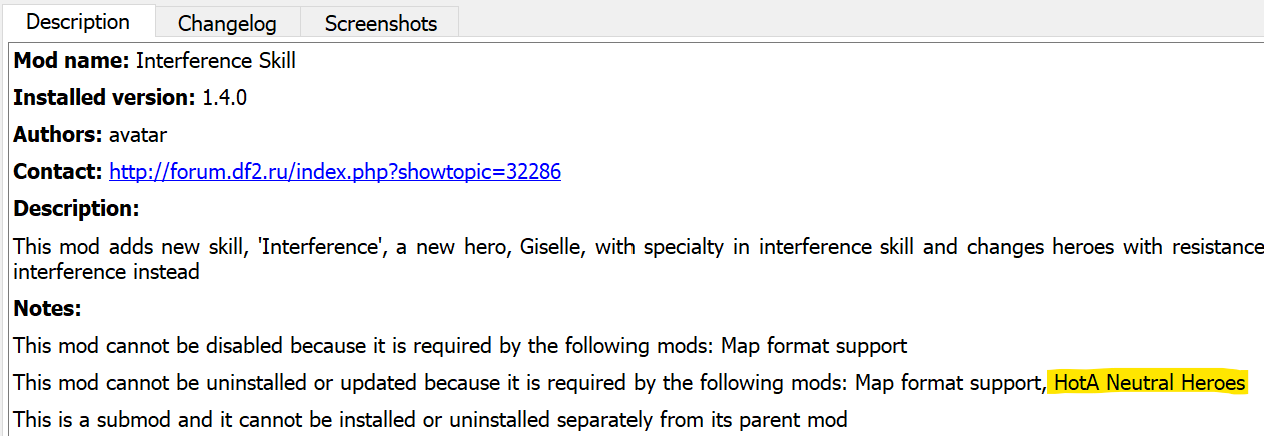 Show full mod hierarchy in mod dependencies · Issue #2599 · vcmi/vcmi · GitHub