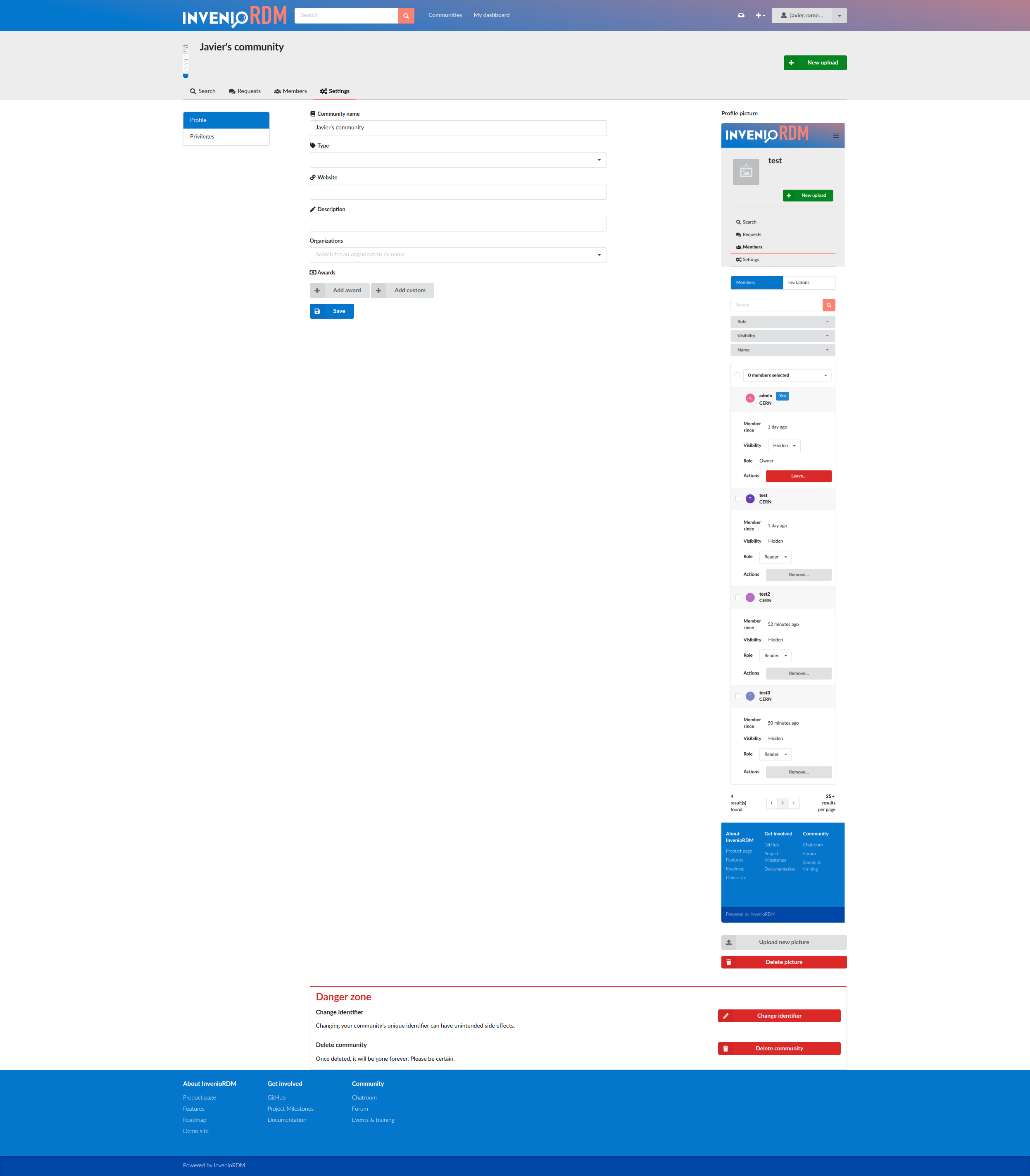 Communities logo height extremely big · Issue #1704 · inveniosoftware/invenio-app-rdm · GitHub
