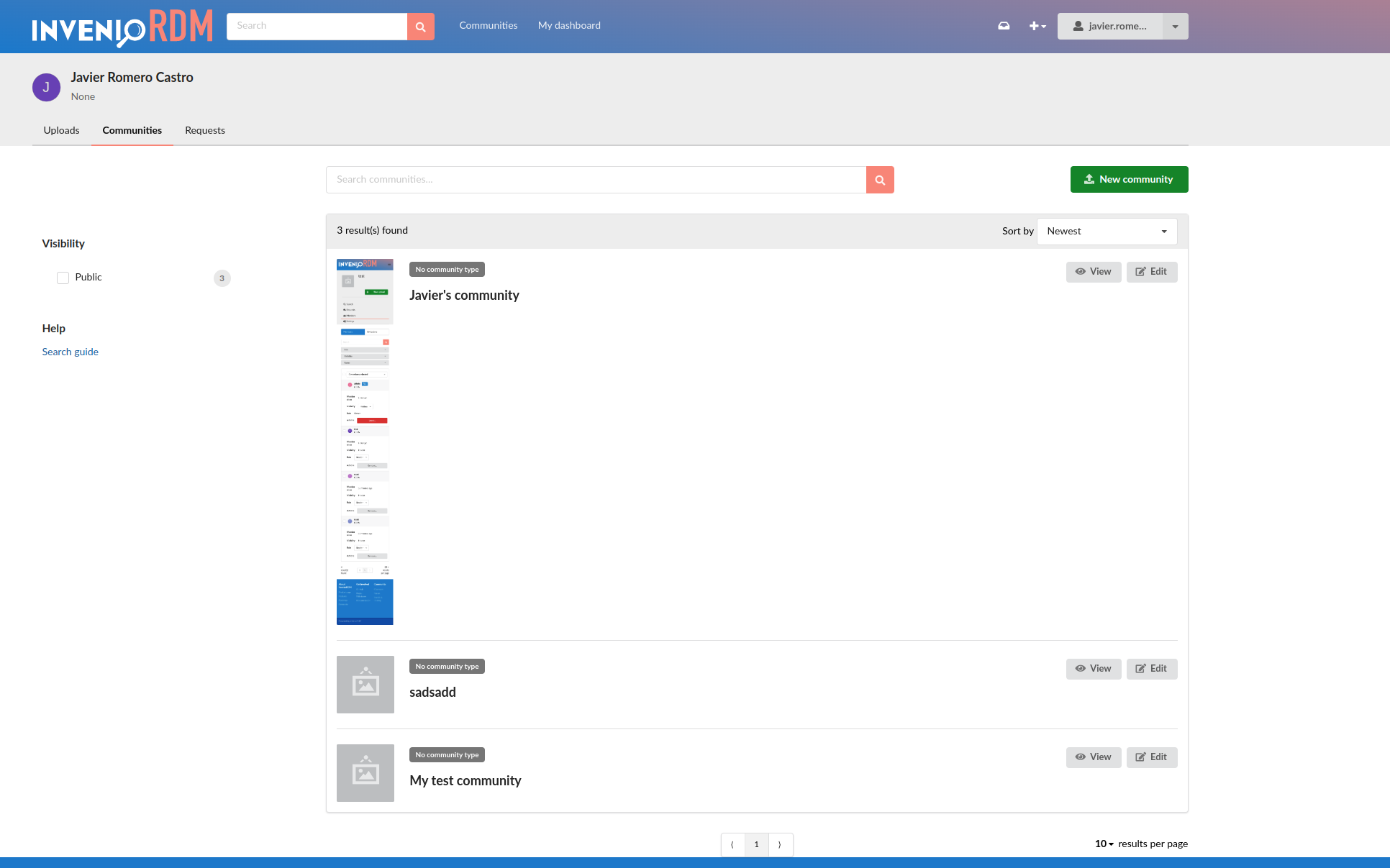 Communities logo height extremely big · Issue #1704 · inveniosoftware/invenio-app-rdm · GitHub