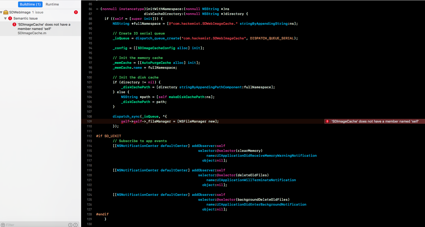 error in SDImageCache.m with swift · Issue #2730 · SDWebImage/SDWebImage · GitHub