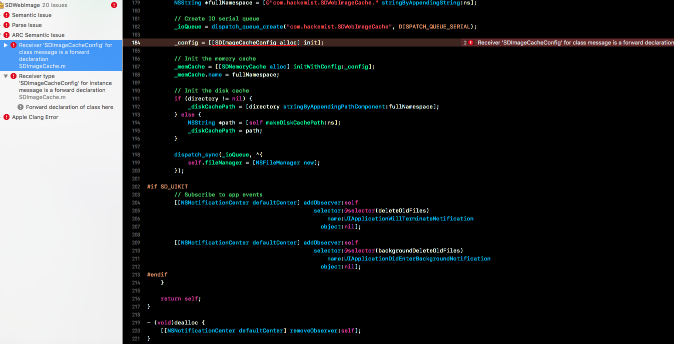 error in SDImageCache.m with swift · Issue #2730 · SDWebImage/SDWebImage · GitHub
