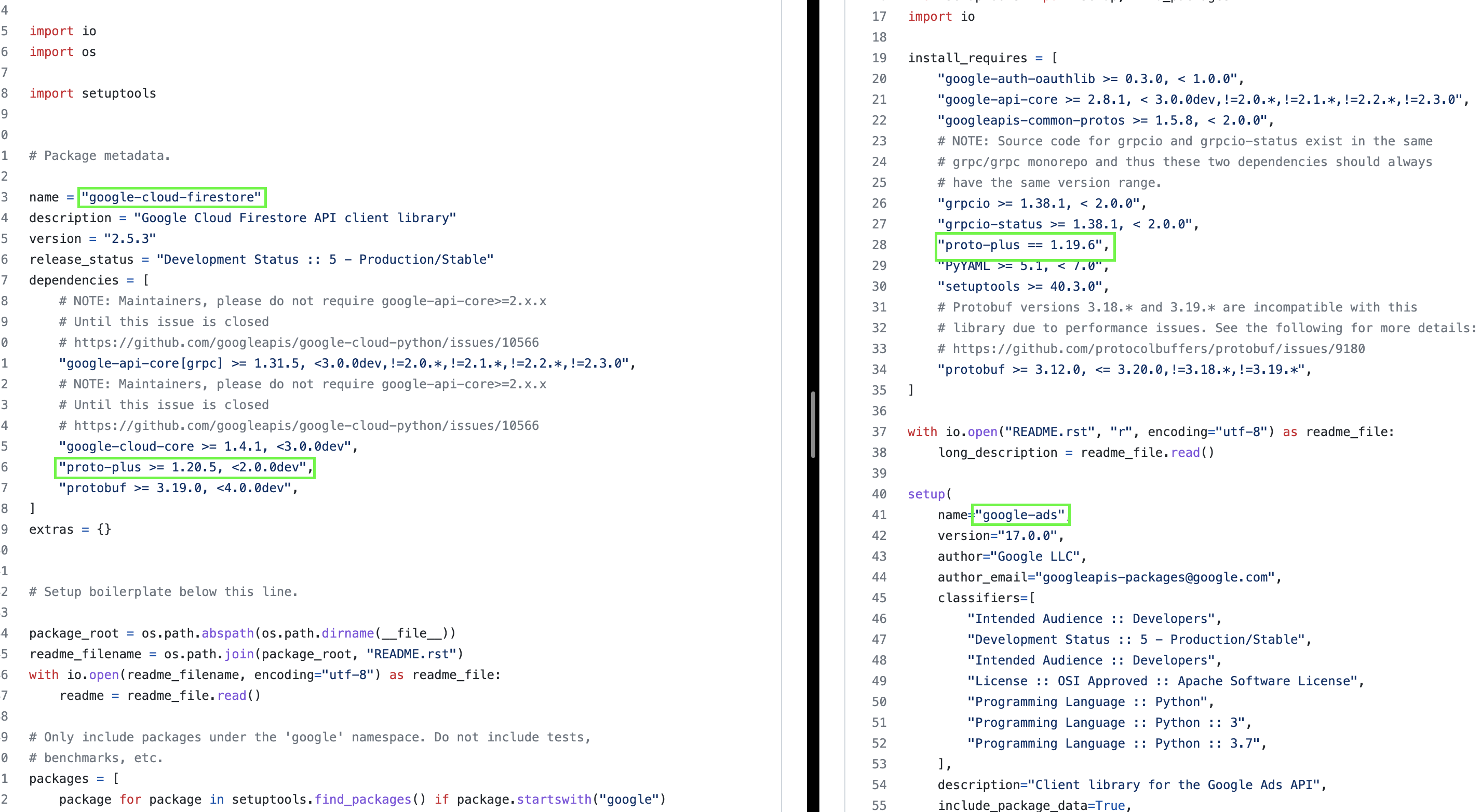 why google-ads requires proto-plus == 1.19.6 · Issue #659 · googleads ...
