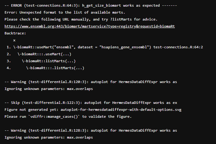 Pass integration tests · Issue #149 · insightsengineering/hermes · GitHub