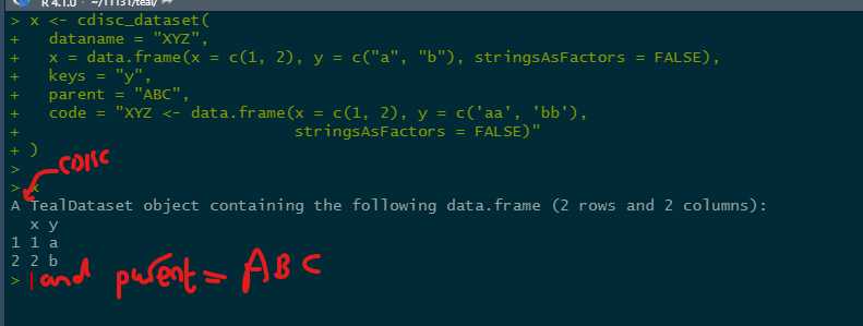 Add Cdisc In The Print Output For `cdisctealdatasetconnector` And `cdiscdataset` · Issue 462 