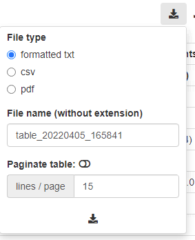 Table with settings pagination option and weird UI location · Issue #5 · insightsengineering ...
