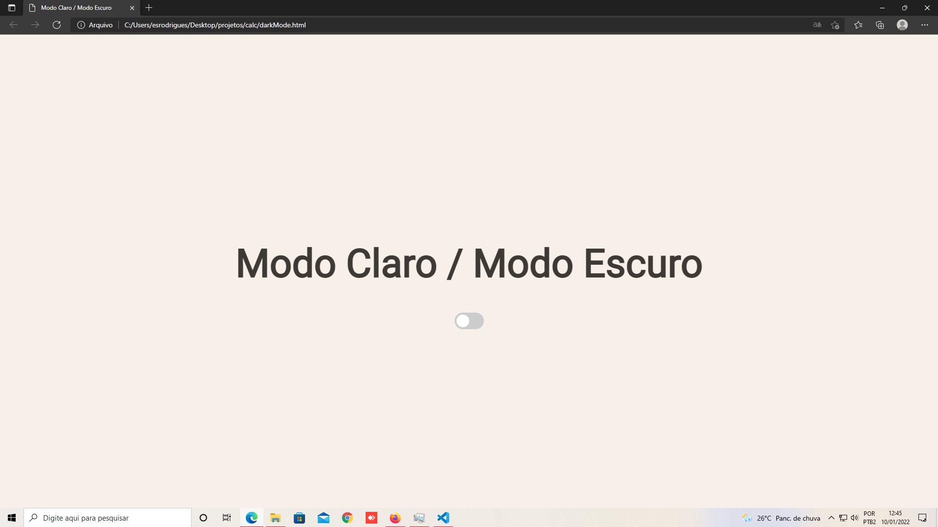 GitHub - esrodrigues01/dark-mode: Código fonte em HTML e CSS para ...