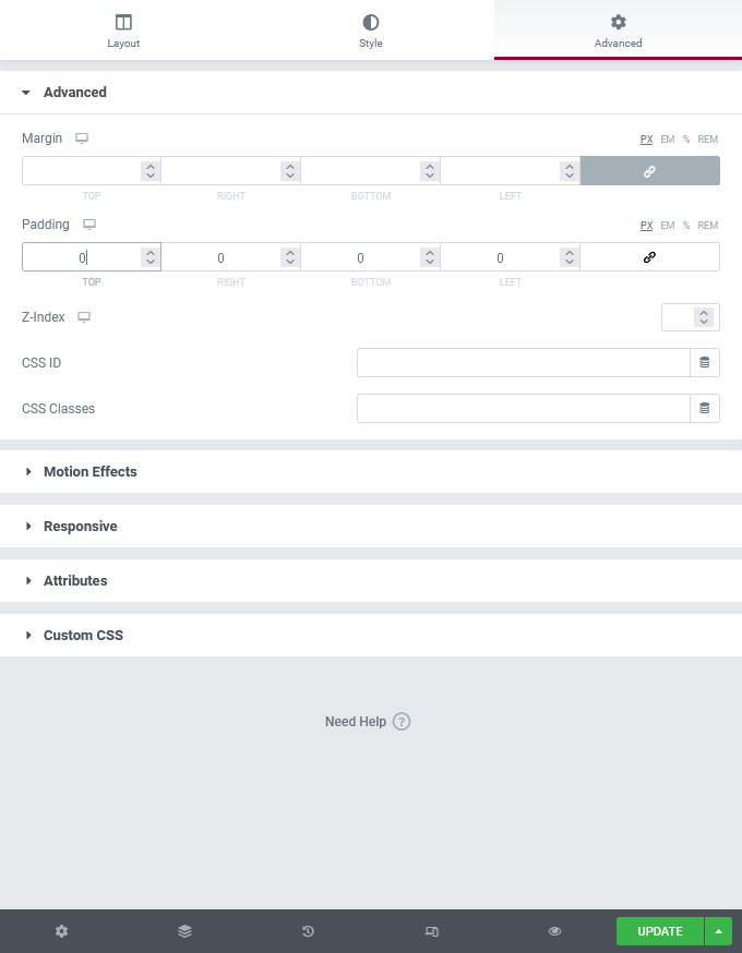 ⛔ 🐞 Bug Report: Unable to remove padding (or margin) · Issue #20369 · elementor/elementor · GitHub