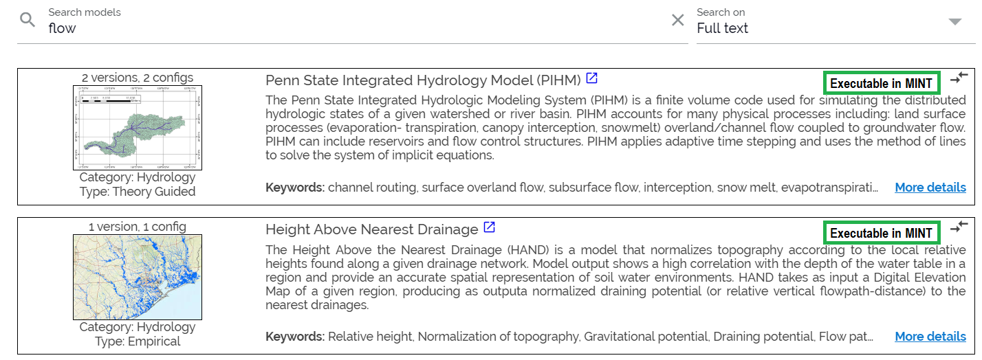 Model Catalog Explorer Show Which Models Are Mint Execution Ready 