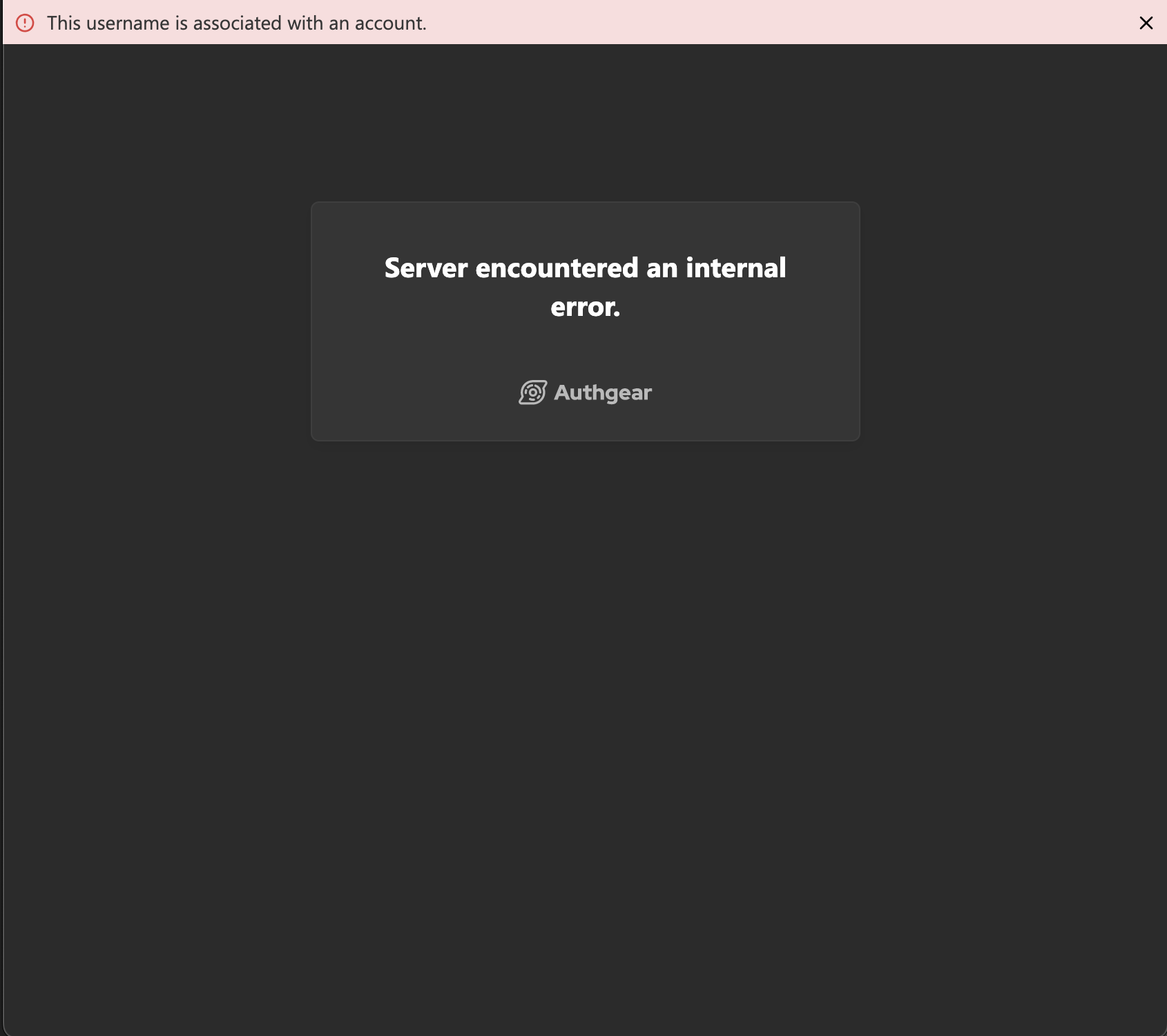Refresh after username got conflicted will reveal a irreversible Server Error · Issue #2505 ...
