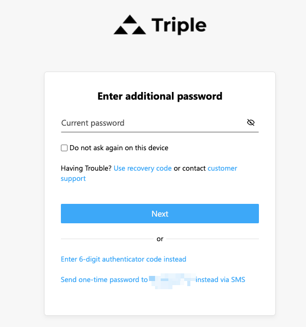 Alternative login method (Send OTP via SMS) button is aligned center in ...
