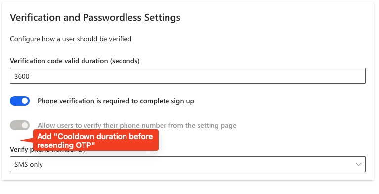 [OTP] Configurable Cooldown period · Issue #2781 · authgear/authgear-server · GitHub
