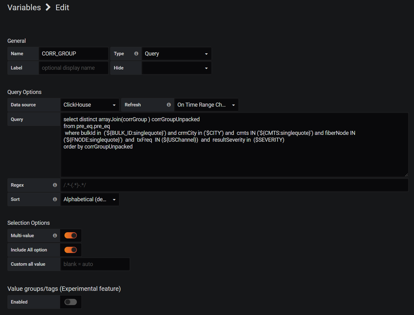 How To Get Required Template Variable Expansion · Issue 296 · Altinity Clickhouse Grafana · Github