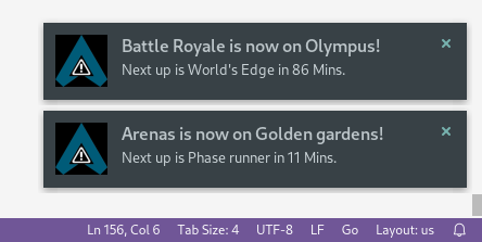 GitHub - StandardAaron/ApexAlert: A desktop notification app for Apex Legends map rotations.