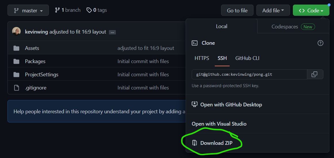 GitHub - kevinwing/pong: A version of the classic Pong game written in Unity for University of ...
