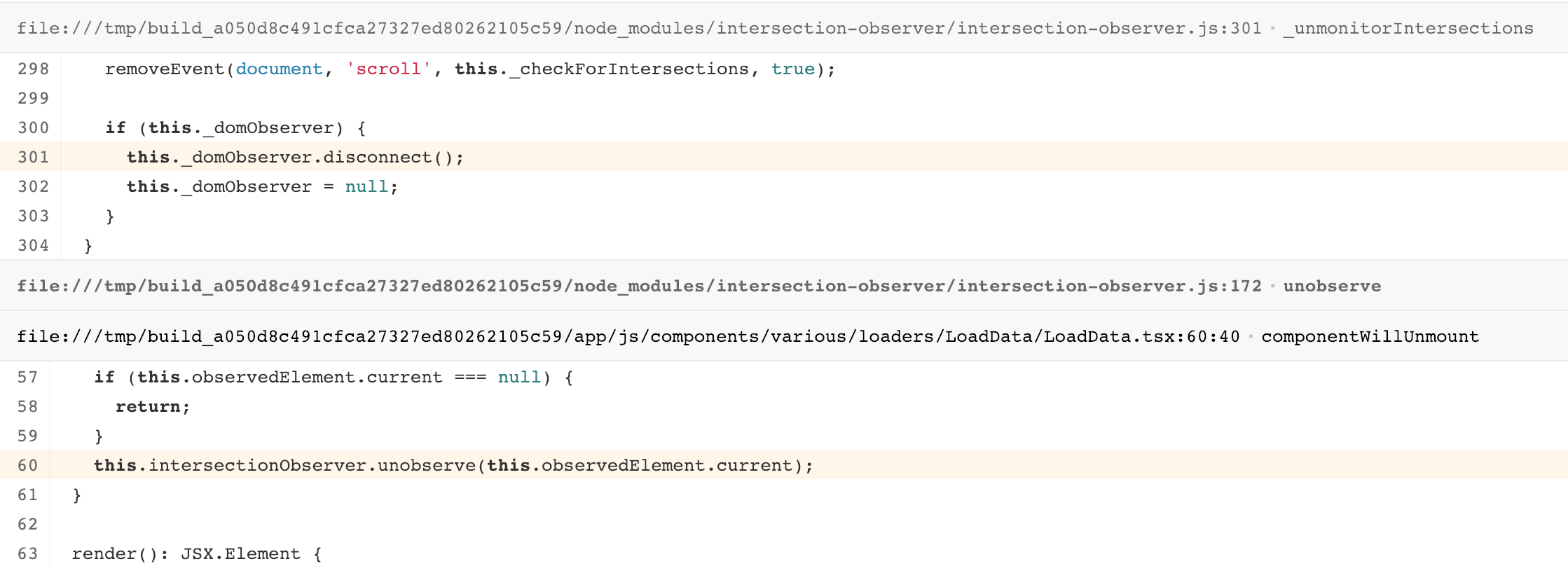 this._domObserver.disconnect is not a function. · Issue #346 · w3c/IntersectionObserver · GitHub
