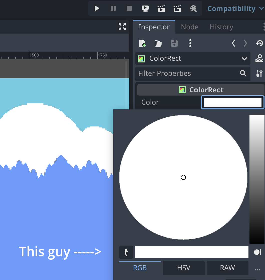 Crash when Colour Picking with ColorRect · Issue #83737 · godotengine/godot · GitHub