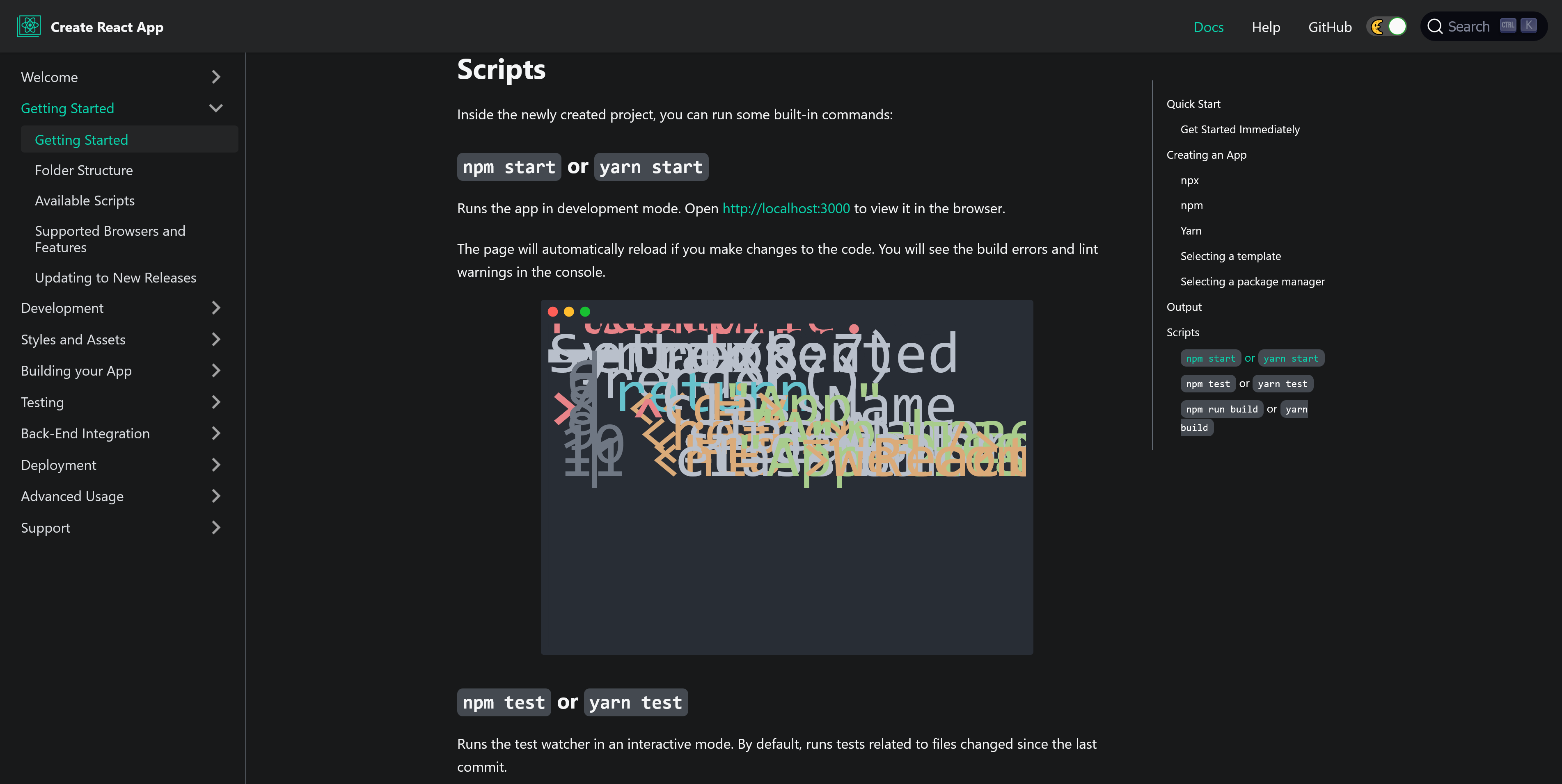 Documentation: code examples messed up · Issue #11224 · facebook/create-react-app · GitHub
