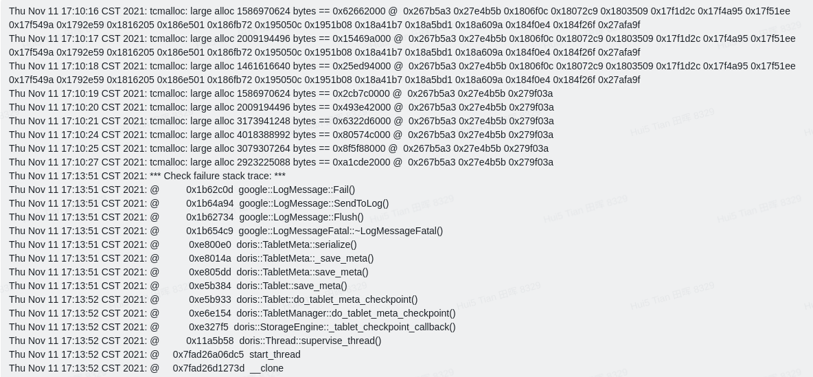 [Proposal] limit meta size to affend too much BE memory usage · Issue #7146 · apache/doris · GitHub
