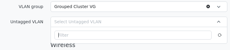 Unable to select VLANs on Device Interfaces where they are scoped by Cluster or Cluster Groups ...