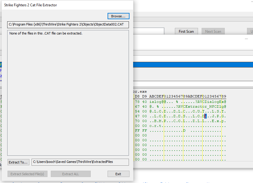 Why Strike Fighter 2 Utility CAT Extractor cannot open ObjectData002 ...