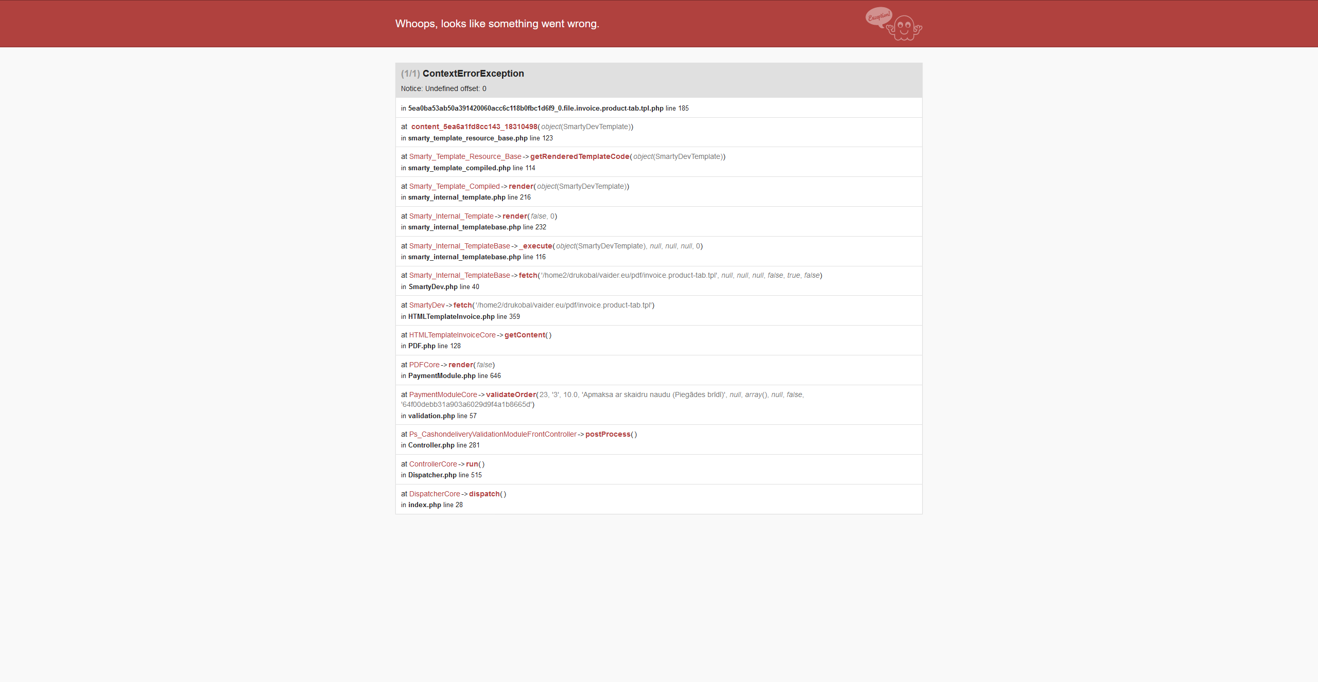 Undefined Offset Notice For Customizable Product In Invoiceproduct Tabtpl · Issue 18837
