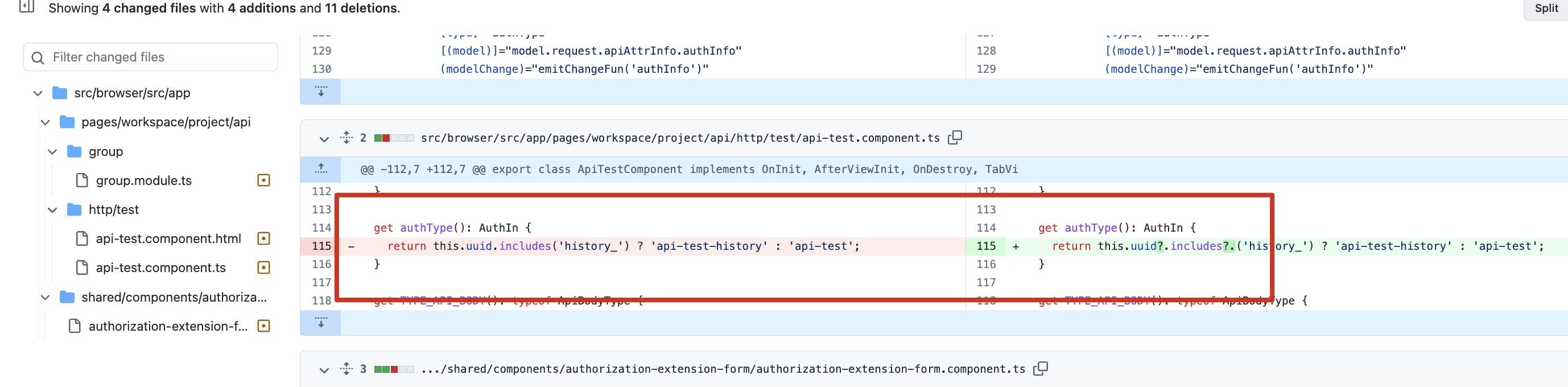 component template uses the get() method without nullcheck need reported error · Issue #49385 ...