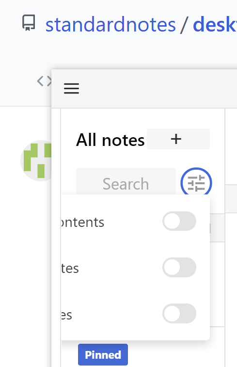 Search options menu UI isn't responsive · Issue #1869 · standardnotes ...