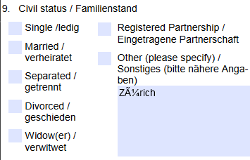 Checkboxes, update_page_form_field_values, encoding and german ...