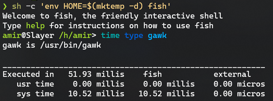 Type Command Takes X100 Than It Takes Using Root Or Bash Rendering 5477