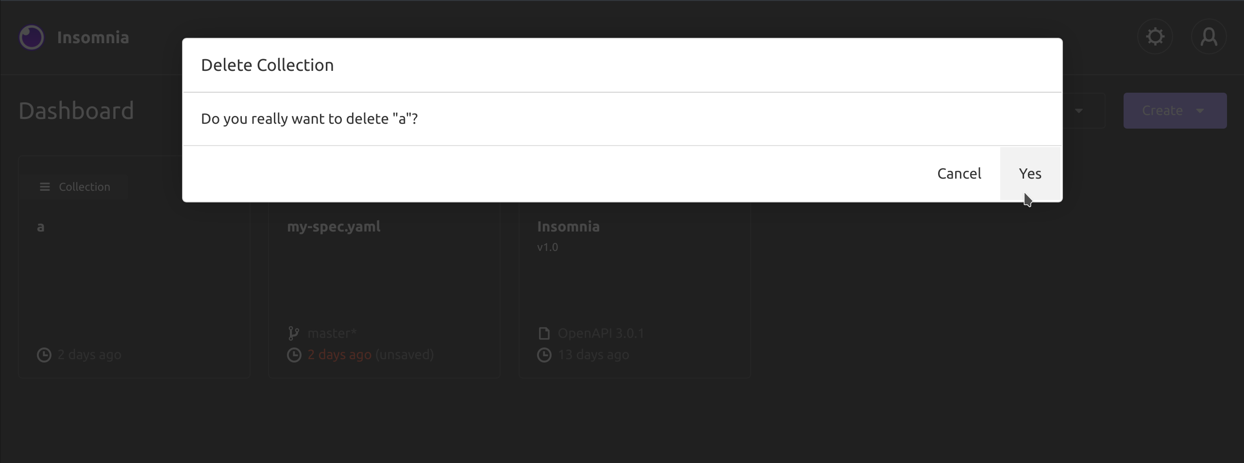 [Feature Request] Soft delete feature · Issue #3268 · Kong/insomnia · GitHub