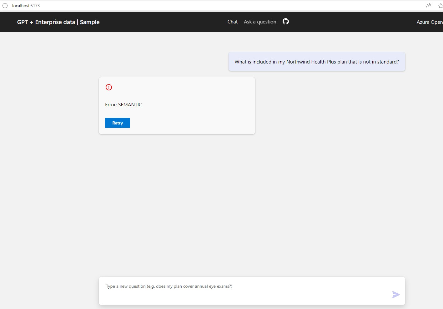 AttributeError: SEMANTIC · Issue #366 · Azure-Samples/azure-search-openai-demo · GitHub