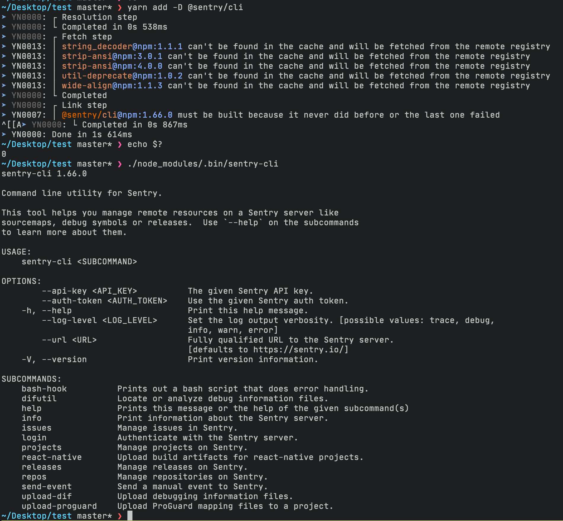 Fails to install via `yarn add -D @sentry/cli` with Yarn 2 · Issue #976 · getsentry/sentry-cli ...